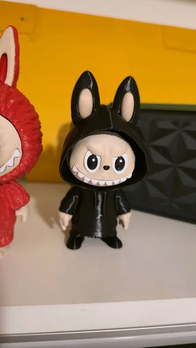 Adorable labubu hooded figurine (no AMS required) by Joe裕 MakerWorld ...
