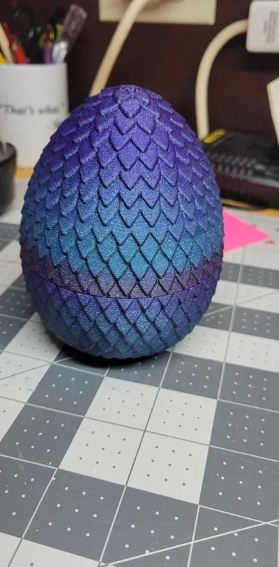 Large Threaded Dragon Egg - Free 3D Print Model - MakerWorld