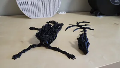 Articulated skeleton dragon by BT3D printing MakerWorld: Download Free 3D Models