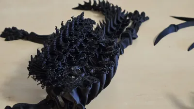 Articulated skeleton dragon by BT3D printing MakerWorld: Download Free 3D Models