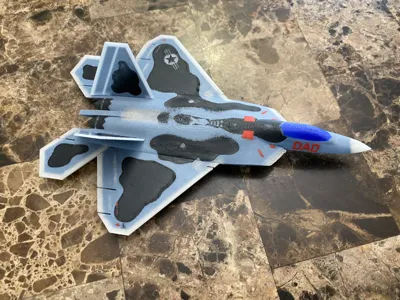 F-22 Raptor Plane Kit Card by pbbence1994 MakerWorld: Download Free 3D ...
