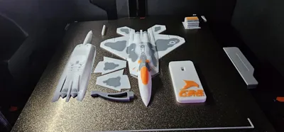 F-22 Raptor Plane Kit Card by pbbence1994 MakerWorld: Download Free 3D ...