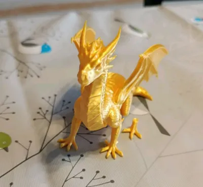Simple Standing Dragon with Wings - Free 3D Print Model - MakerWorld