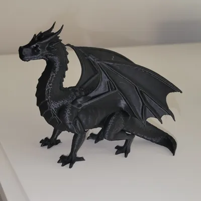 Simple Standing Dragon with Wings by WA0TKO MakerWorld: Download Free ...