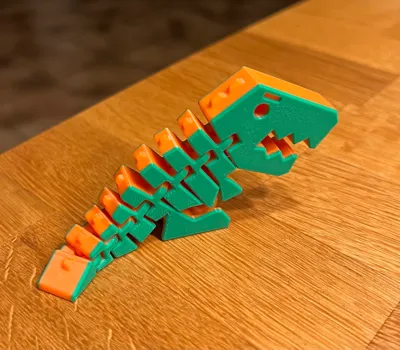 Flexi Rex with stronger links Remixed by doctor.lex MakerWorld ...