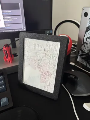 Lithophane Frame for Bambu LED - CMYK / B&W by hugo.workshop MakerWorld ...