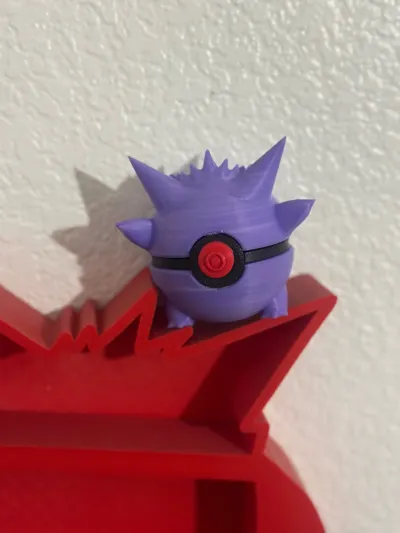#0094 Gengar Pokeball - Multiparts AMS / noAMS - Free 3D Print Model ...