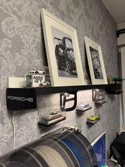 Porsche 911 GT3 RS rear wing shelf, shelving unit by JCastaño ...