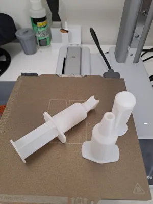 special grease gun for threaded spindles H2D, P1S, X1C by practical3D - MakerWorld