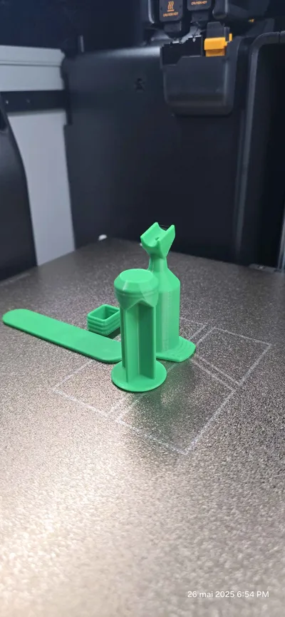 special grease gun for threaded spindles H2D, P1S, X1C by practical3D MakerWorld: Download Free ...