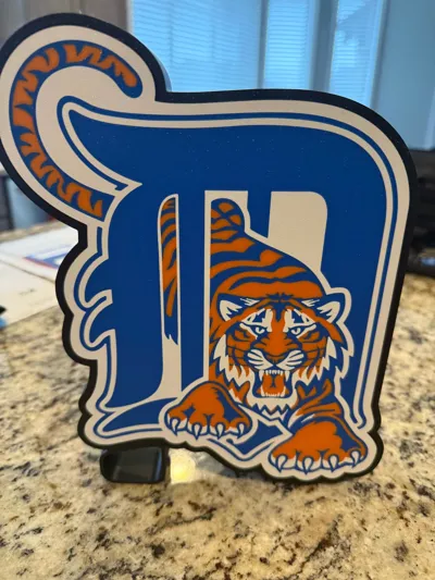 Detroit Tigers Light Box by L3D - MakerWorld