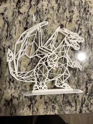 Geometric Low Poly Charizard by PhaseworksCAMakerWorld: Download Free 3D Models