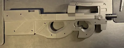 FN-P90 (Magazine Fed Rubber Band Gun) by THE MOC CHANNEL MakerWorld ...