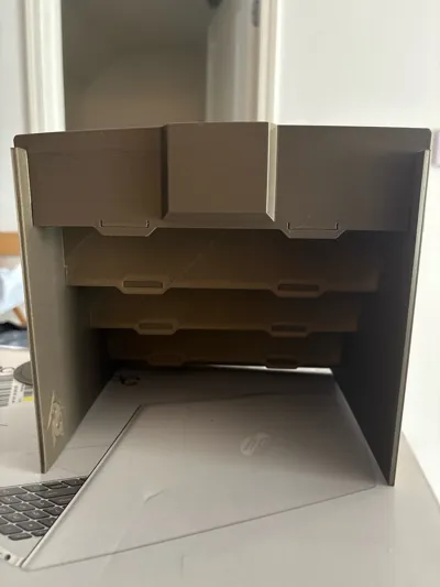 Tiered Display Shelf Stand-Comic -Post Cards-More - Free 3D Print Model ...