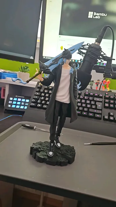 Sung Jinwoo Solo Leveling Remixed by 3DGAP MakerWorld: Download Free 3D Models