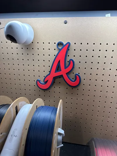 Atlanta Braves Oversized Necklace, Pendant by Salvadori MakerWorld ...