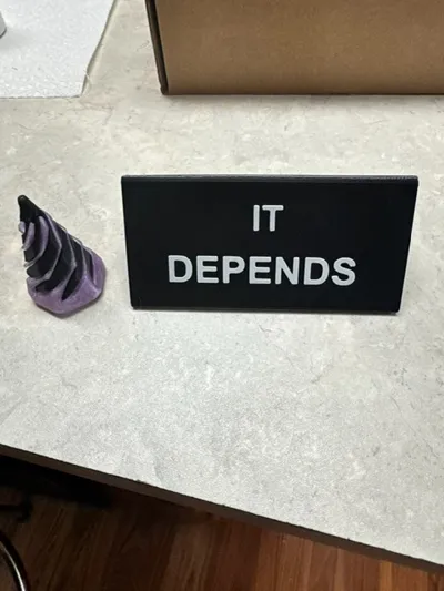 Folding Display Sign - Customizable by Deltree3D - MakerWorld