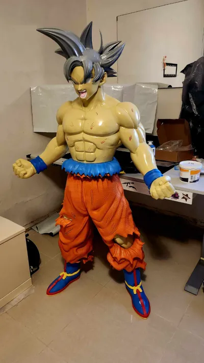 Life-Size Ultra Instinct Goku by Ryan MakerWorld: Download Free 3D Models