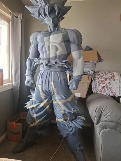 Life-Size Ultra Instinct Goku - Free 3D Print Model - MakerWorld