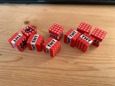 Keychain TNT Minecraft (MINI) Remixed by Alquimia de ideas MakerWorld ...