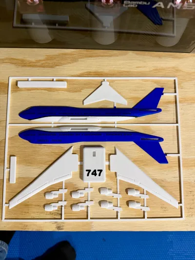 747 Airplane Kit Card - Free 3D Print Model - MakerWorld