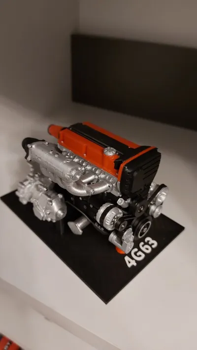 4G63 engine model (Mitsubishi Lancer Evo 9) by Danko_Creates MakerWorld ...