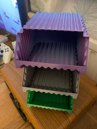 Stackable Storage Bin, Spiralized Vase Mode - Free 3D Print Model ...