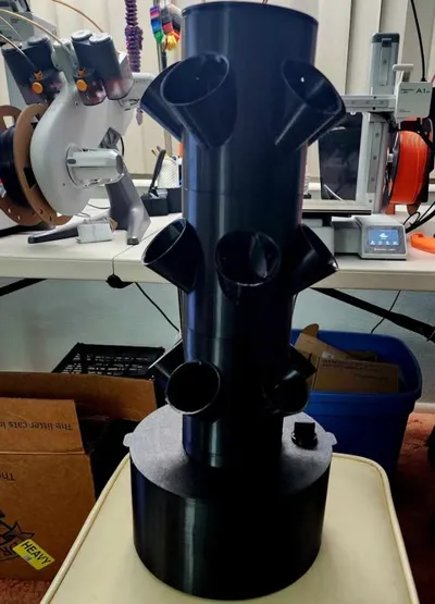 Modular Hydroponic Tower Remixed by user_139533078 MakerWorld: Download ...