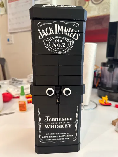 Jack Daniels Folding Door Box - Free 3D Print Model - MakerWorld