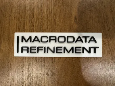 SEVERANCE SIGN MACRODATA REFINEMENT by JS 3D printingMakerWorld ...