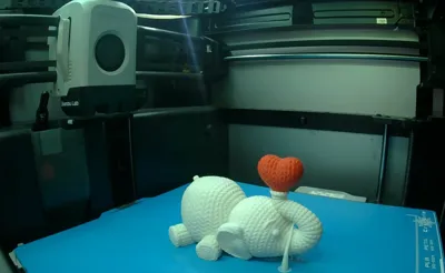 Knitted Elephant Blowing Heart (No2) by 3dMissPrints MakerWorld: Download Free 3D Models