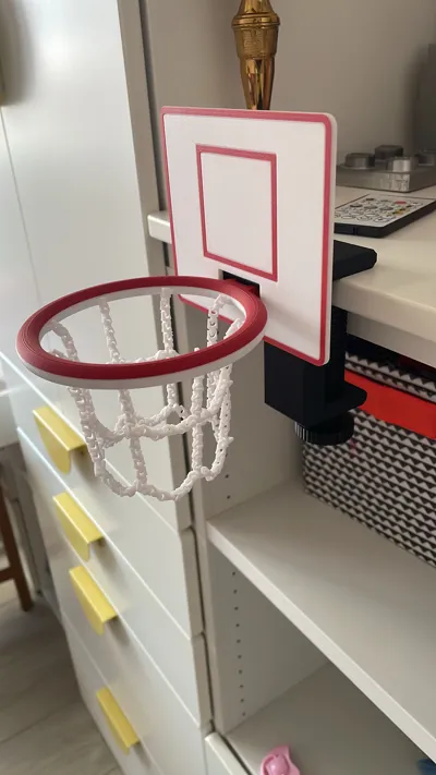 flexible basketball hoop (with ball) by printchallenge MakerWorld ...