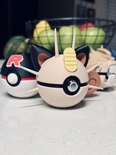 #0052 - Meowth by N3D MakerWorld: Download Free 3D Models