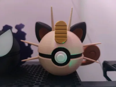 #0052 - Meowth by N3D MakerWorld: Download Free 3D Models