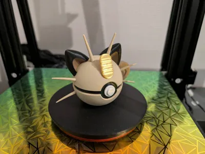 #0052 - Meowth by N3D MakerWorld: Download Free 3D Models