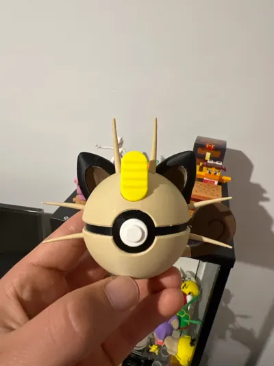 #0052 - Meowth by N3D MakerWorld: Download Free 3D Models