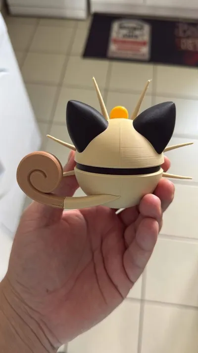#0052 - Meowth by N3D MakerWorld: Download Free 3D Models