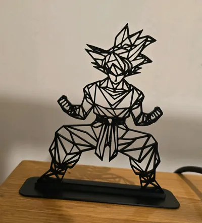 Geometric Low Poly Goku by PhaseworksCA MakerWorld: Download Free 3D Models