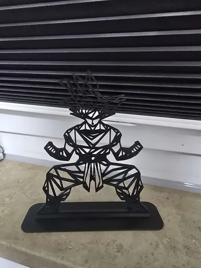 Geometric Low Poly Goku by PhaseworksCA MakerWorld: Download Free 3D Models