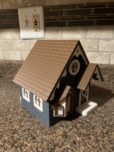 Cute Cottage - Village House - Lamp by Bearded Printer - MakerWorld