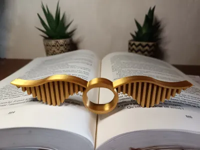 Harry potter snitch book thumb book holder by OrionMakerWorld: Download ...