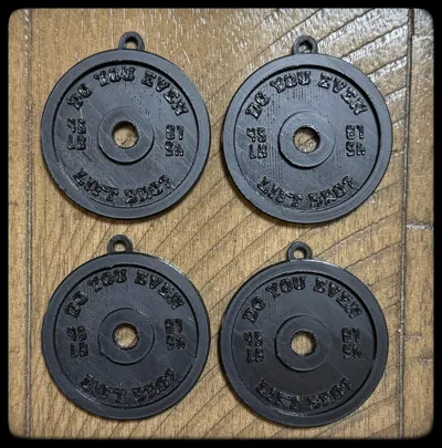 Weight Plate Keychain - Do You Even Lift Bro? by Rusty Tractor ...