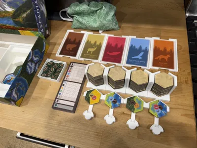 Cascadia Board Game Insert (Base Game) by evets17 - MakerWorld