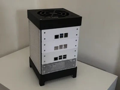 Microlab - Mini Modular Home Server Rack by CB4DMakerWorld: Download ...