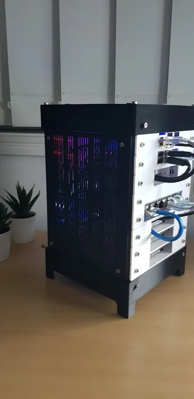 Microlab - Mini Modular Home Server Rack by CB4D MakerWorld: Download ...