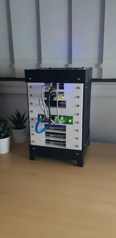 Microlab - Mini Modular Home Server Rack by CB4D MakerWorld: Download ...