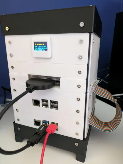 Microlab - Mini Modular Home Server Rack by CB4DMakerWorld: Download ...