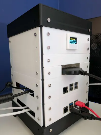 Microlab - Mini Modular Home Server Rack by CB4DMakerWorld: Download ...