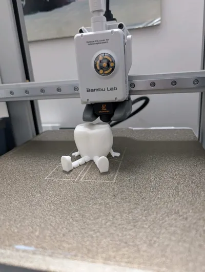 Articulated Tooth (Molar) Flexi Buddy Dentist Gift by Ireality MakerWorld: Download Free 3D Models