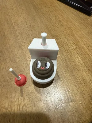 Poop Toilet Clicker Fidget Toy by helloadorable MakerWorld: Download ...